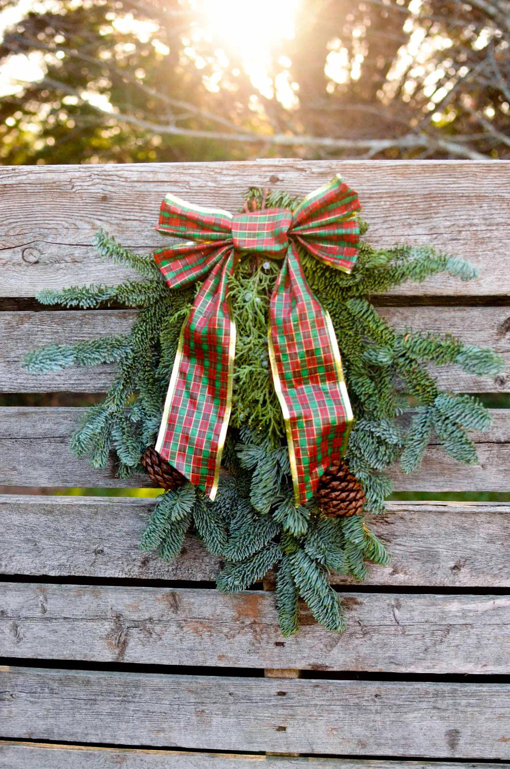 Fresh 18″ Holiday Swag | The Blaithin Blair Shop